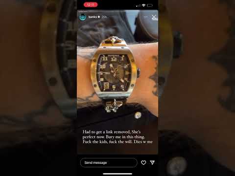 FaZe BANKS NEW RICHARD MILLIE x CHROME HEARTS WATCHπ€βοΈπ₯