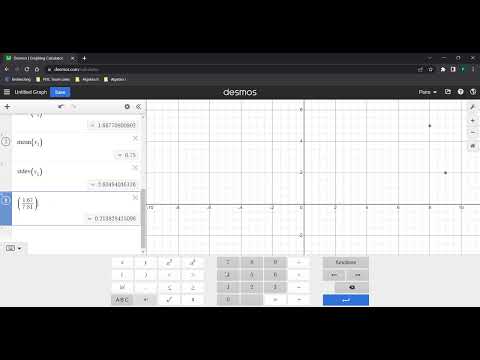 Standard Deviation How to use Desmos