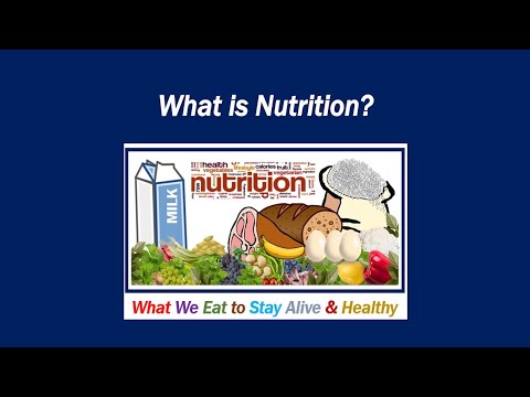 What is Nutrition?