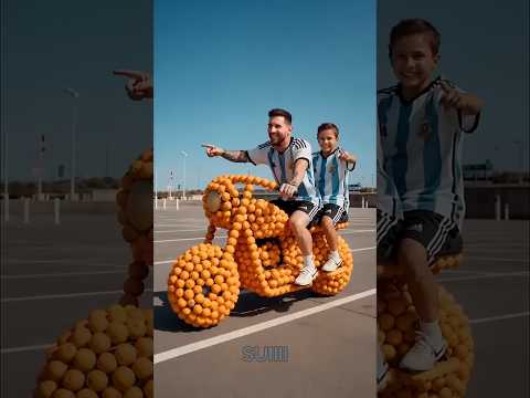 Ronaldo makes Orange bike for his son. What will Messi do? #ronaldo #football#messi #neymar