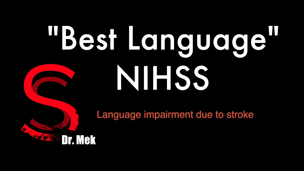 Best Language: 9th component of NIHSS (E31)