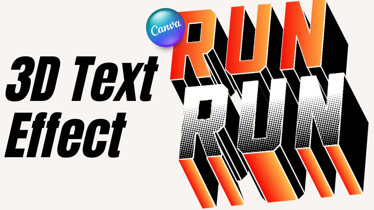 How to Create Stunning 3D Text Effects in Canva | Canva Art Design Tutorial