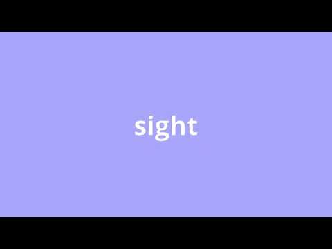 what is the meaning of sight