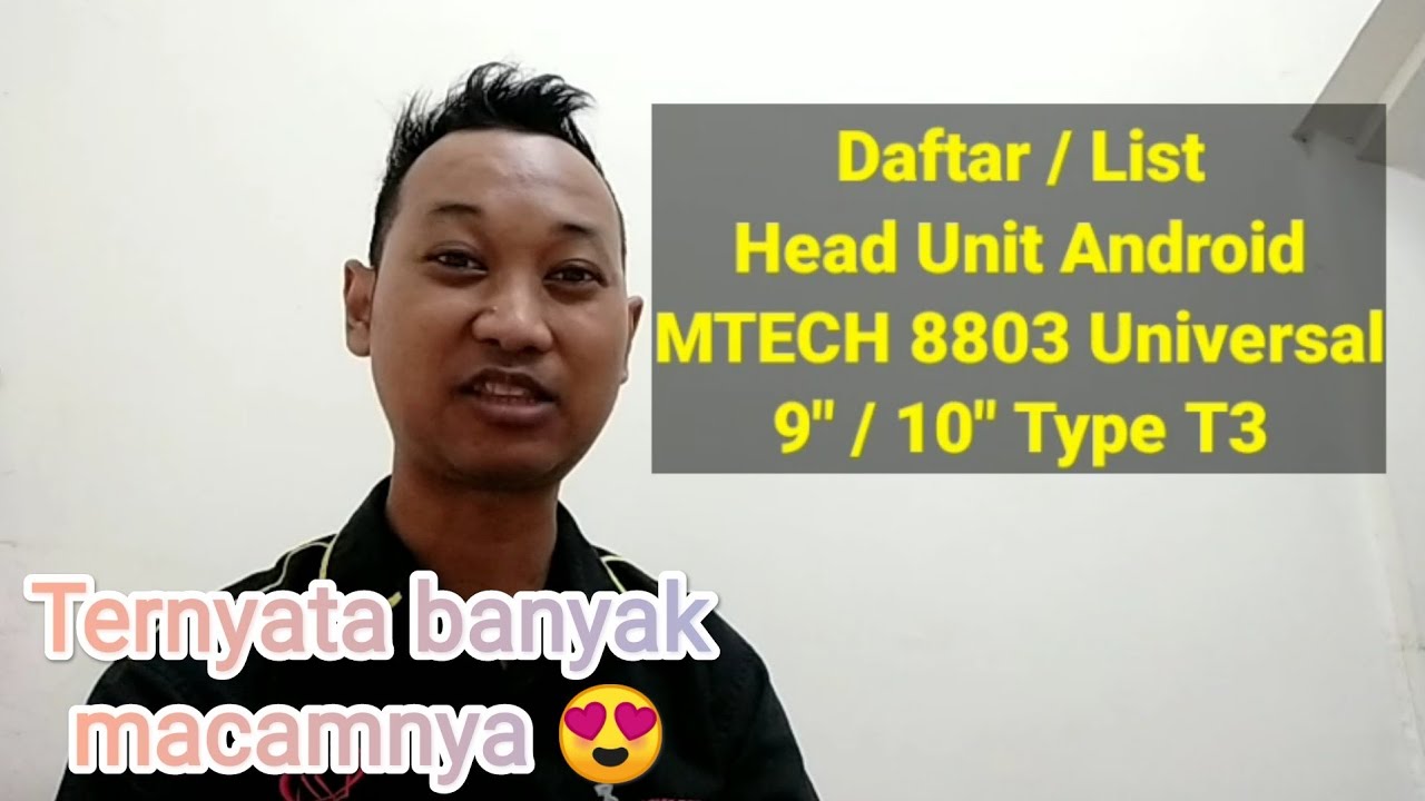 Daftar Head Unit Android MTECH 8803 Universal 9