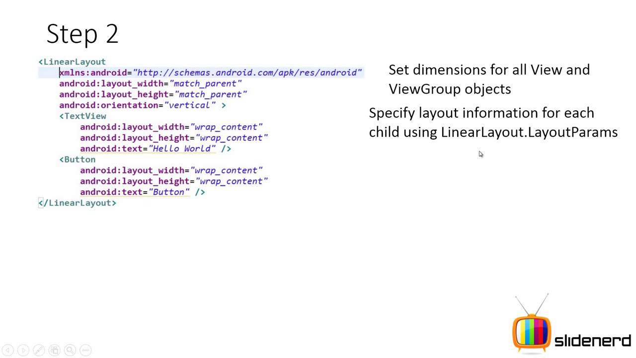 40 Android Linear Layout Using Java Code Part 1  Android Tutorial HD
