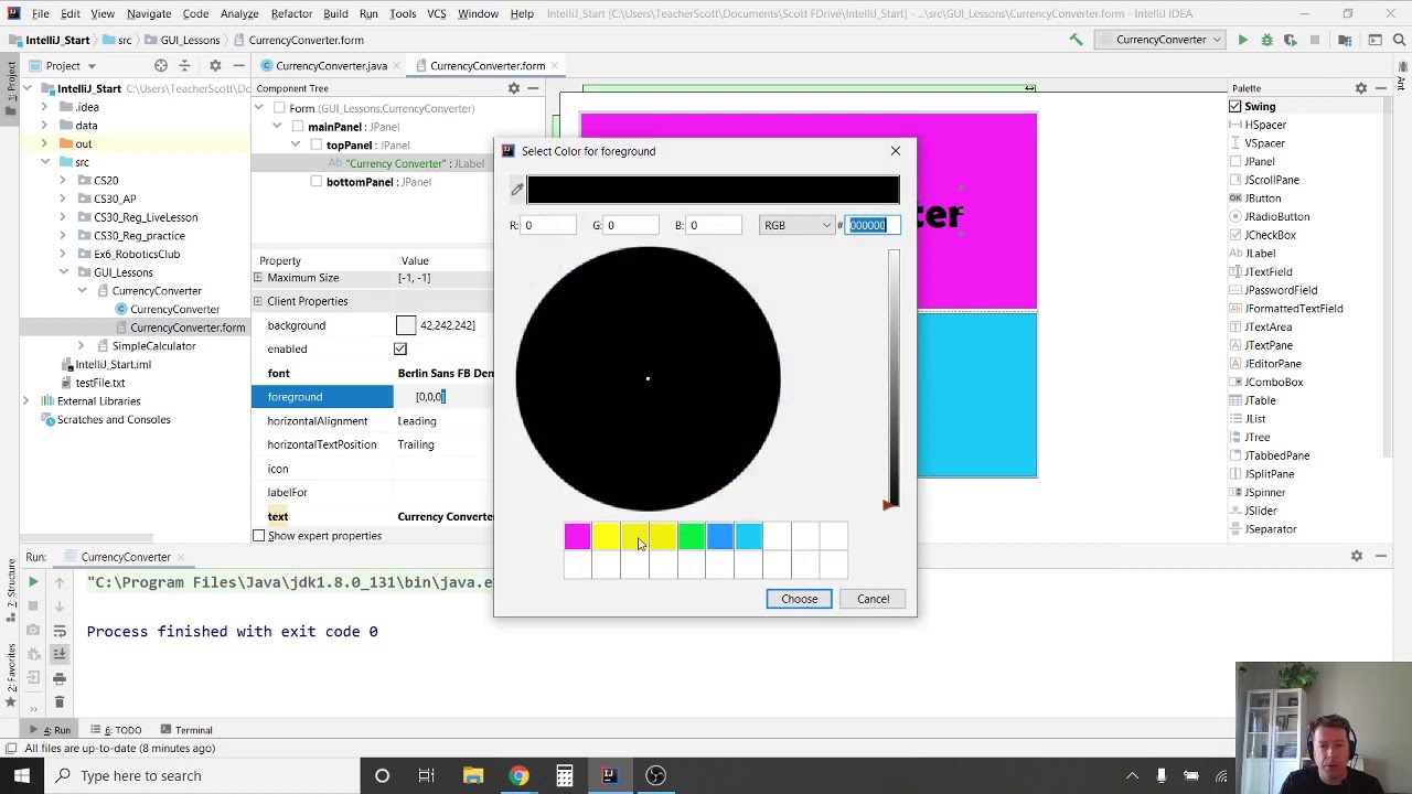 Java GUI Lesson 4 - JComboBox