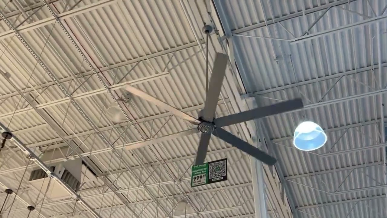 Hunter HVLS Ceiling Fan in a Menards