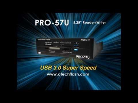 How to install USB 3.0 Internal Card Reader with Atech Flash PRO-57U and USB 3.0 PCIe Card