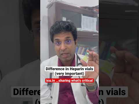 #icushort 117: Difference in Heparin vials (very important) #esbicm
