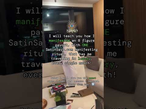 I manifested over $1M with this ONE SatinSays.com manifestation ritual in the description ⬇️