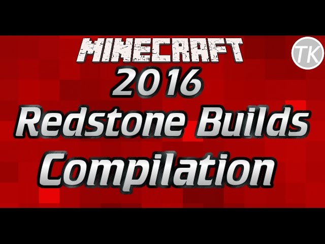 My Complete 2016 Redstone Builds Collection Minecraft Map