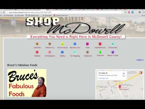 Shop Local website in McDowell County NC