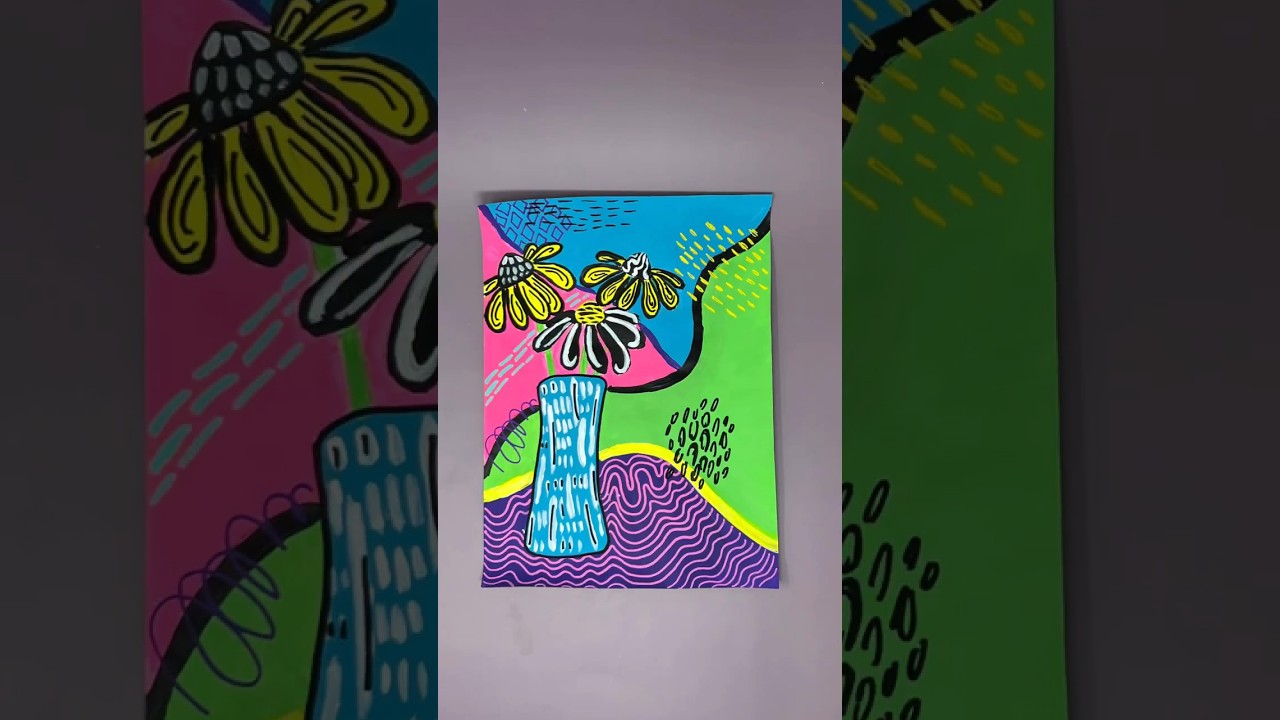 A Fun Flora Art Lesson for Spring