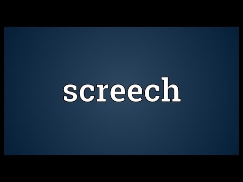 Screech Meaning