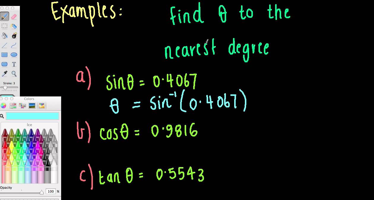 Year 9 Trigonometry - Finding Unknown Angles