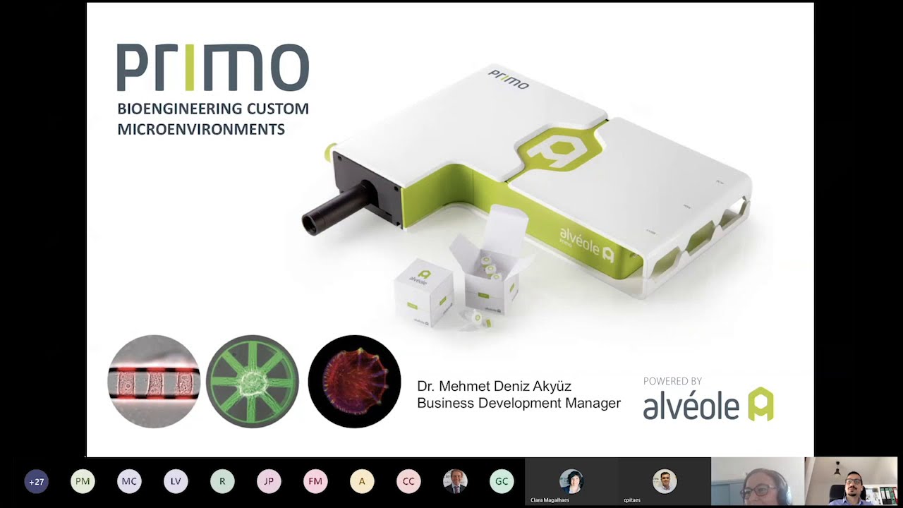 Webinar (Alvéole, Izasa Scientific)- PRIMO bioengineering: micropatterning, hydrogels, microfluidics