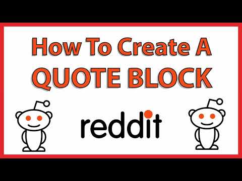 How To Create A Quote Block On Reddit | PC |