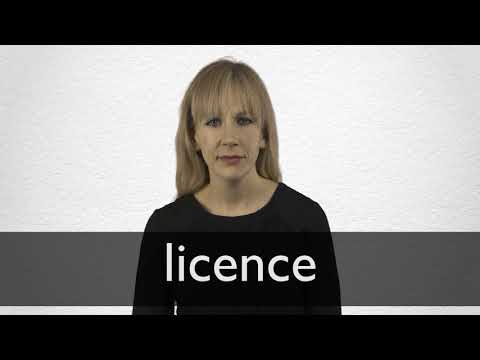 How to pronounce LICENCE in British English