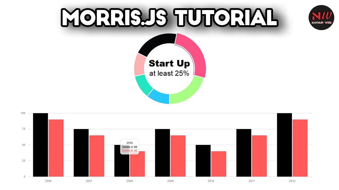 Create graph and char using html css js || morris.js || rapheal.js