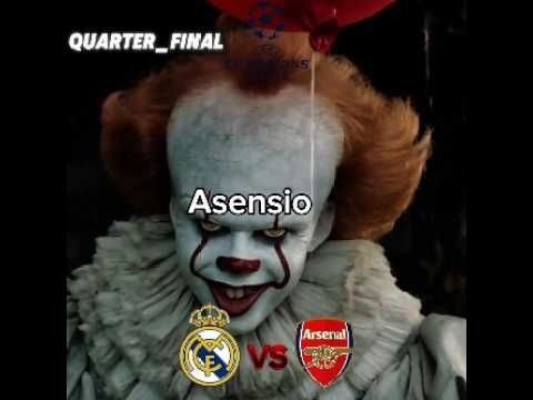 quarter_final UCL Arsenal vs Real Madrid โ ๏ธโ ๏ธ๐ฅ๐ฅ#shorts #ucl #realmadrid #football