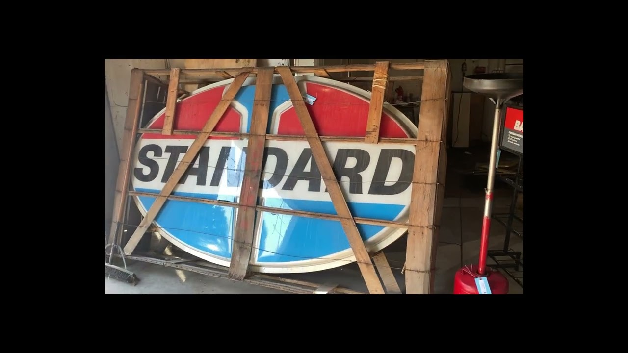 ** SOLD ** Amoco / Standard gas station signs selling 9/8/22 | K-BID.com