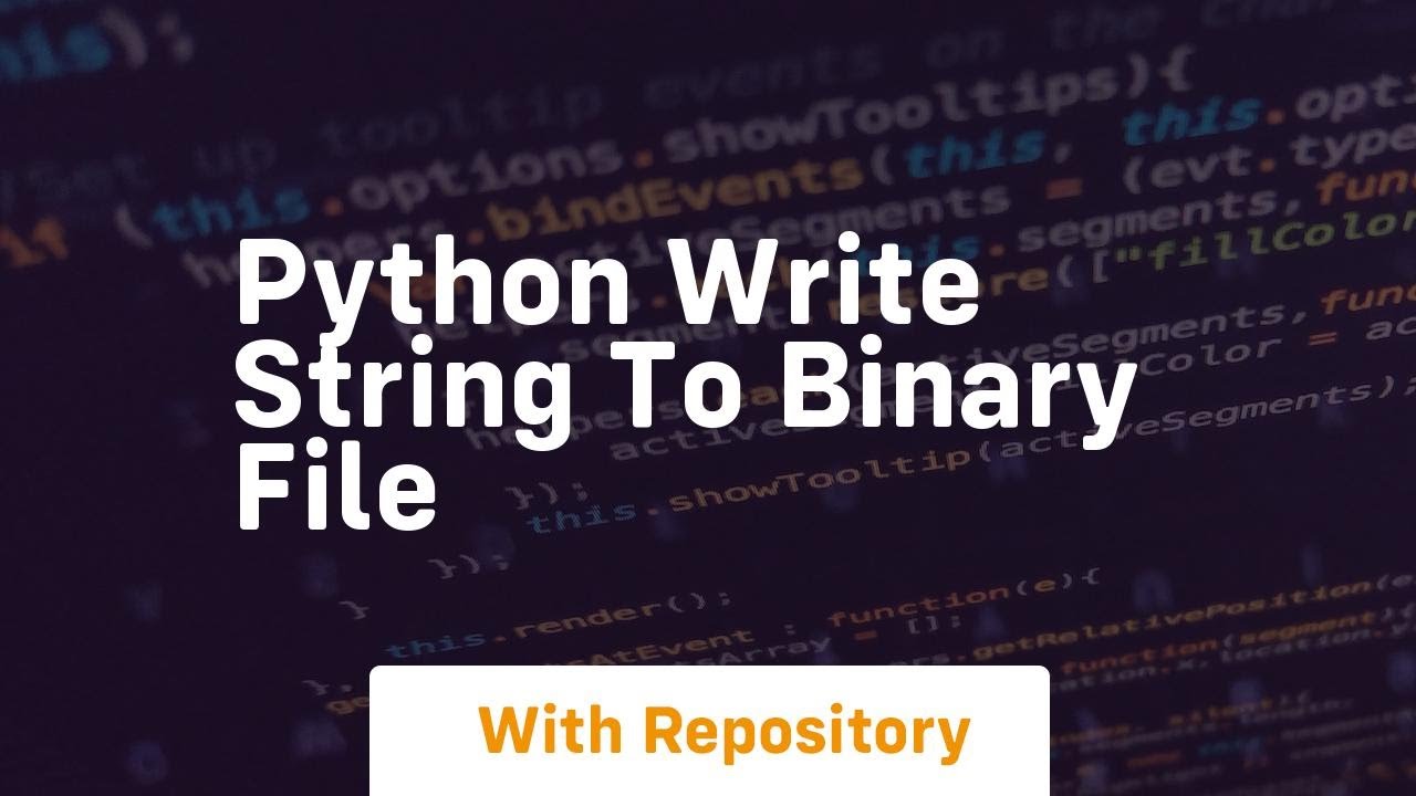 python write string to binary file