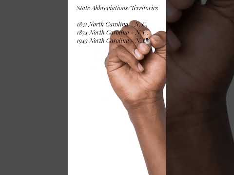 State Abbreviations - North Carolina