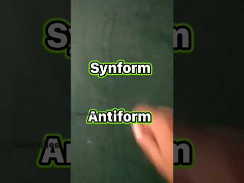 Difference between Synform and Antiform Fold Types #GeoPhiles #folding #fold #geologystudent