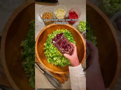 Italian Chopped Salad with Pesto Vinaigrette #thesaladlab