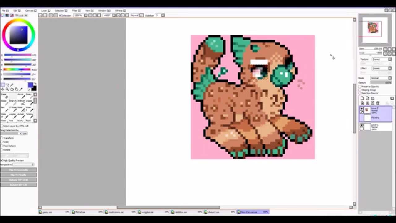 Tutorial - pixel blinking using Sai
