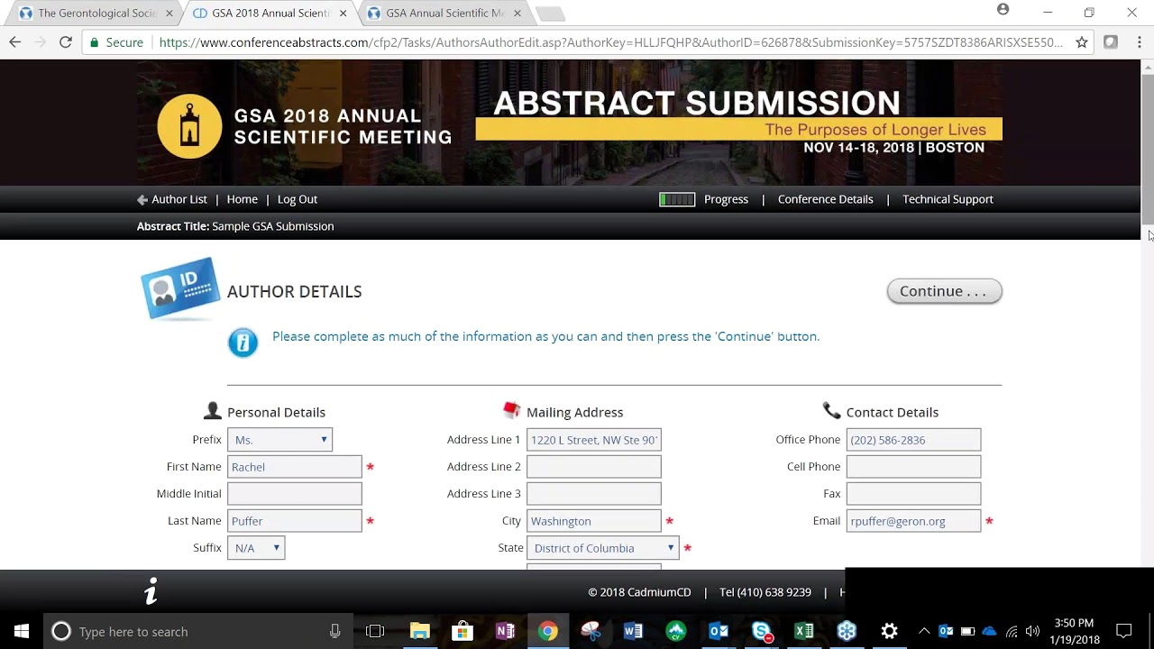 GSA Abstract Submission Video   Paper or Poster