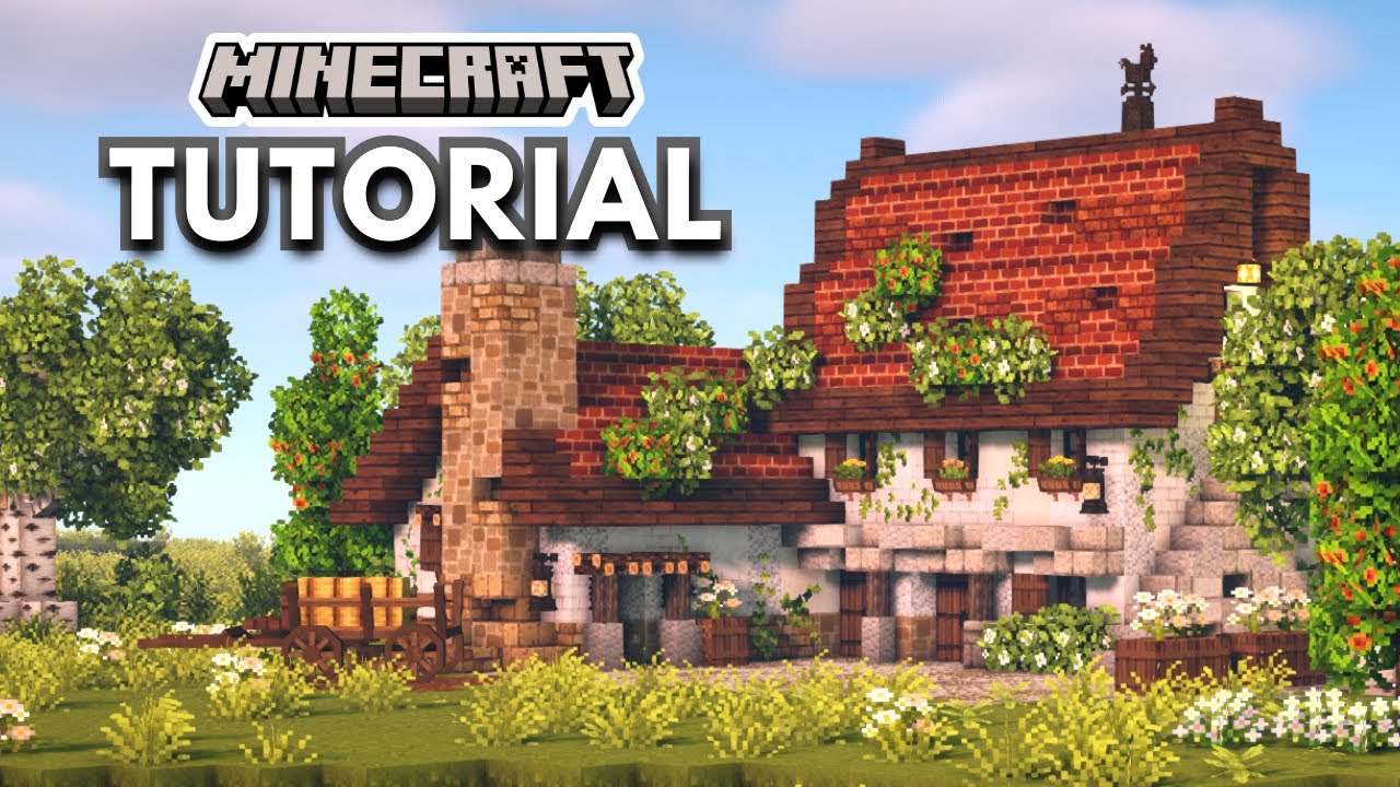 🍃How to Build a Cottagecore Rustic House in Minecraft 🦋 [Mizuno's 16 ...