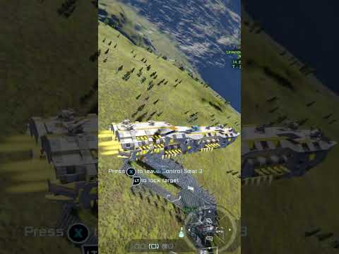 Crashed the warship stupidly, Space engineers survival scenario