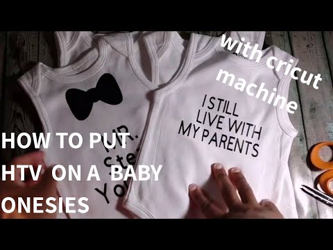 Diy baby onesies with cricut for beginners with a beginner #cricut #cricuthtv #htvtshirt