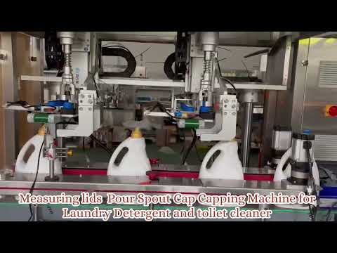 Measuring lids Pour Spout Cap Capping Machine for Laundry Detergent and toilet cleaner