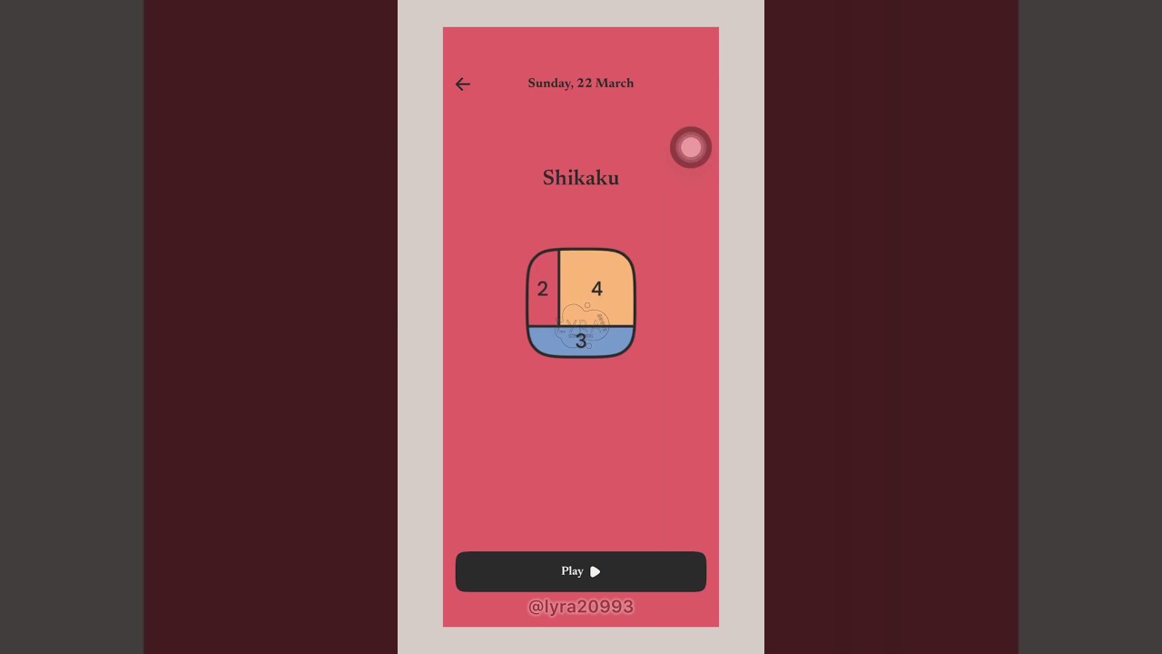 Shikaku - 03/21~03/22（Standard &🔥Hard） #games #almanac #shikaku