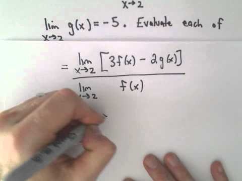 Limits of Products and Quotients - Expii
