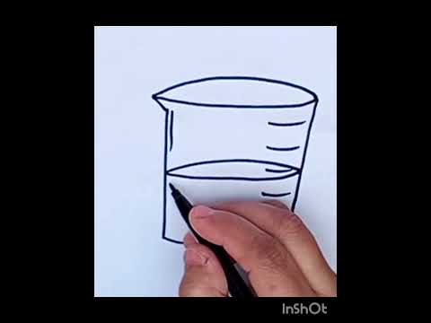 Draw beaker easy/#inshort #beaker #science #diagram #easy #drawing/Haa-Meem 4science