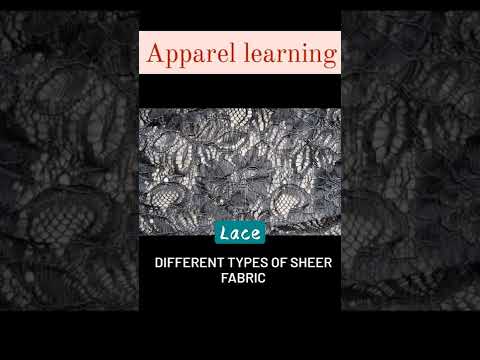 Different types of sheer fabric #fashion #fabric #material #fabrication