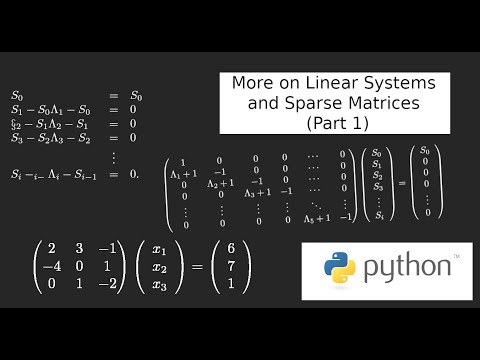 Numpy and Scipy: Using Sparse Matrices to Speed up Calculations (part 1)
