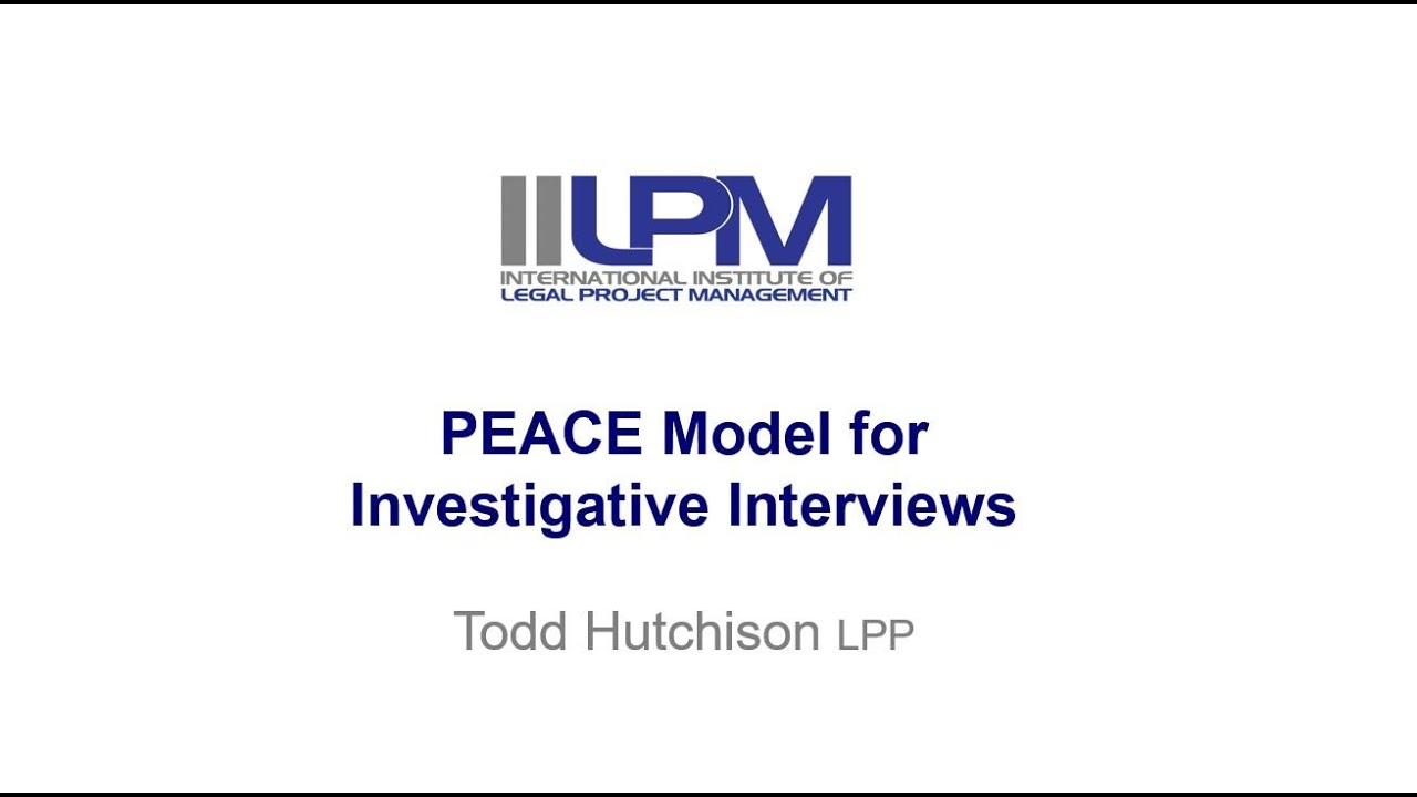 Peace Investigative Interviewing Model