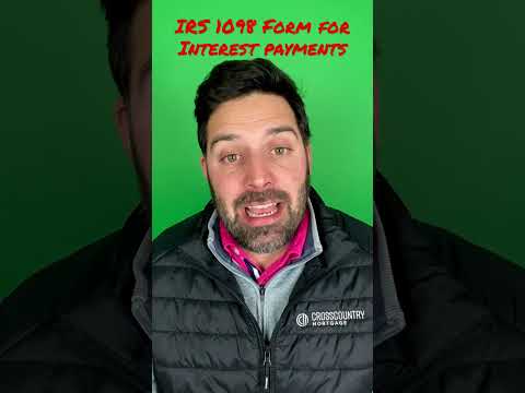 IRS 1098 Form for Annual Interest Payment