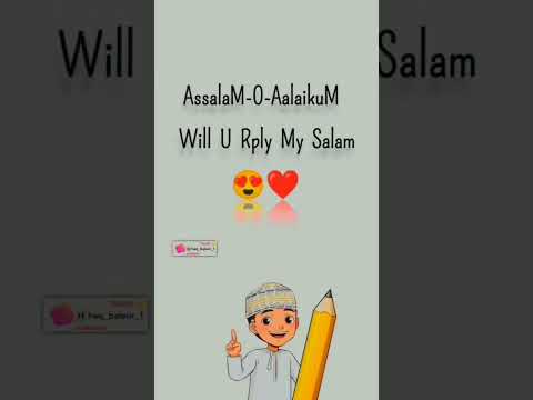 Assalamu Alaikum reply me