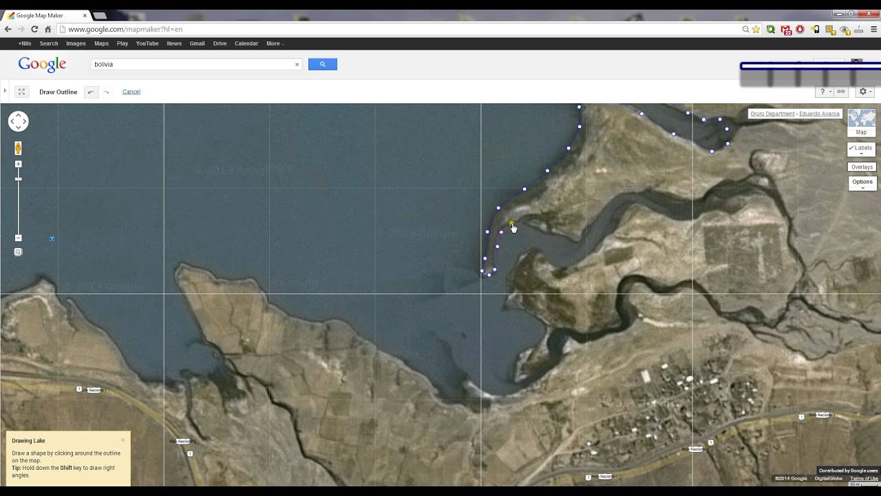 Google Mapmaker (Google Maps) Easy Toturial/  ---Add Lake---  / Tutorial   Nr.4
