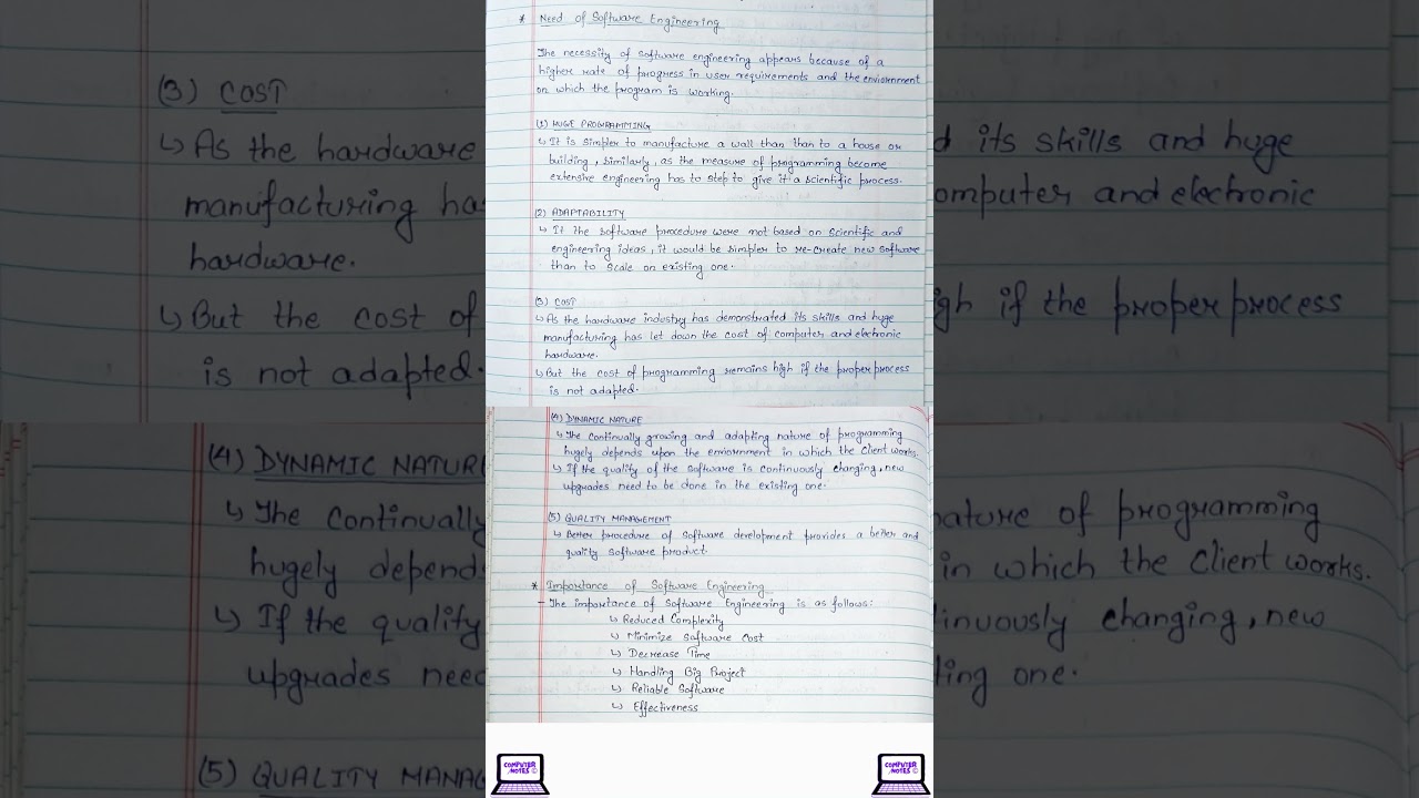 (PDF) WHAT IS SOFTWARE ENGINEERING ? IMPORTANCE #softwareengineering  #computerscience #bca #pdf