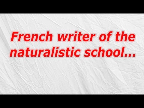French writer of the naturalistic school (CodyCross Crossword Answer)