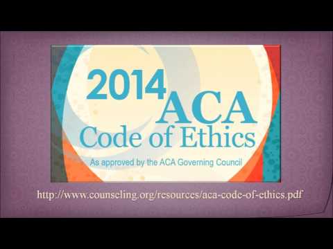 2014 ACA Code of Ethics