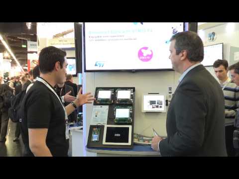From the Embedded World Show 2014 - STM32 F4 : enhanced GUIs with minimum resources overhead