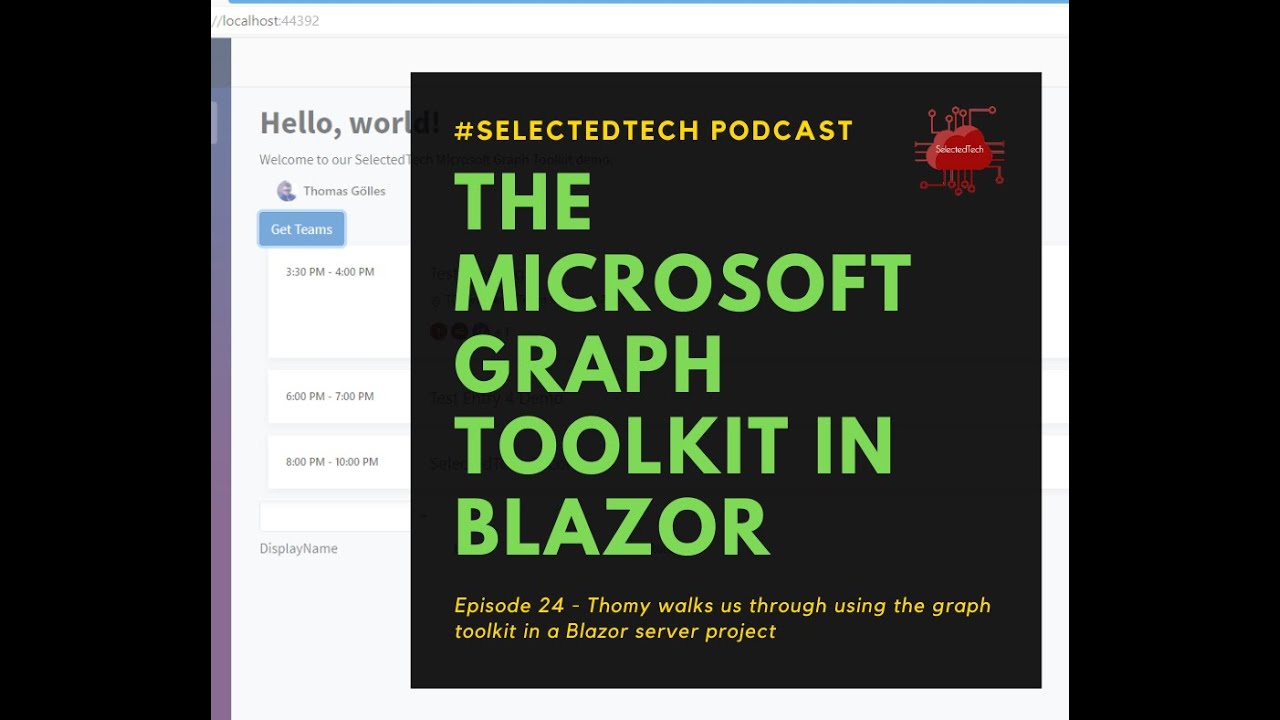 The Microsoft Graph Toolkit in Blazor - E24