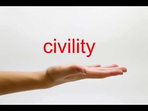 How to Pronounce civility - American English